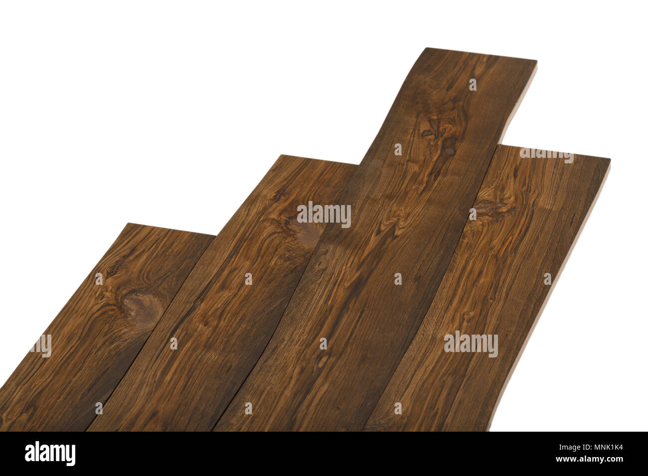 old plank wood isolated on white background Stock Photo - Alamy