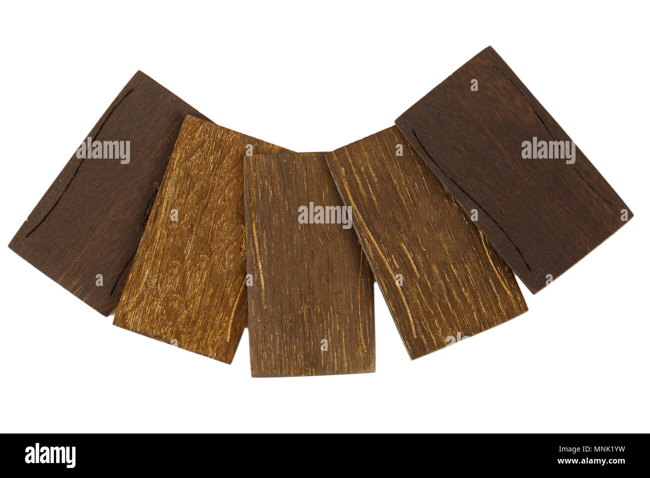 Wooden business cards on white background, old tree Stock Photo - Alamy