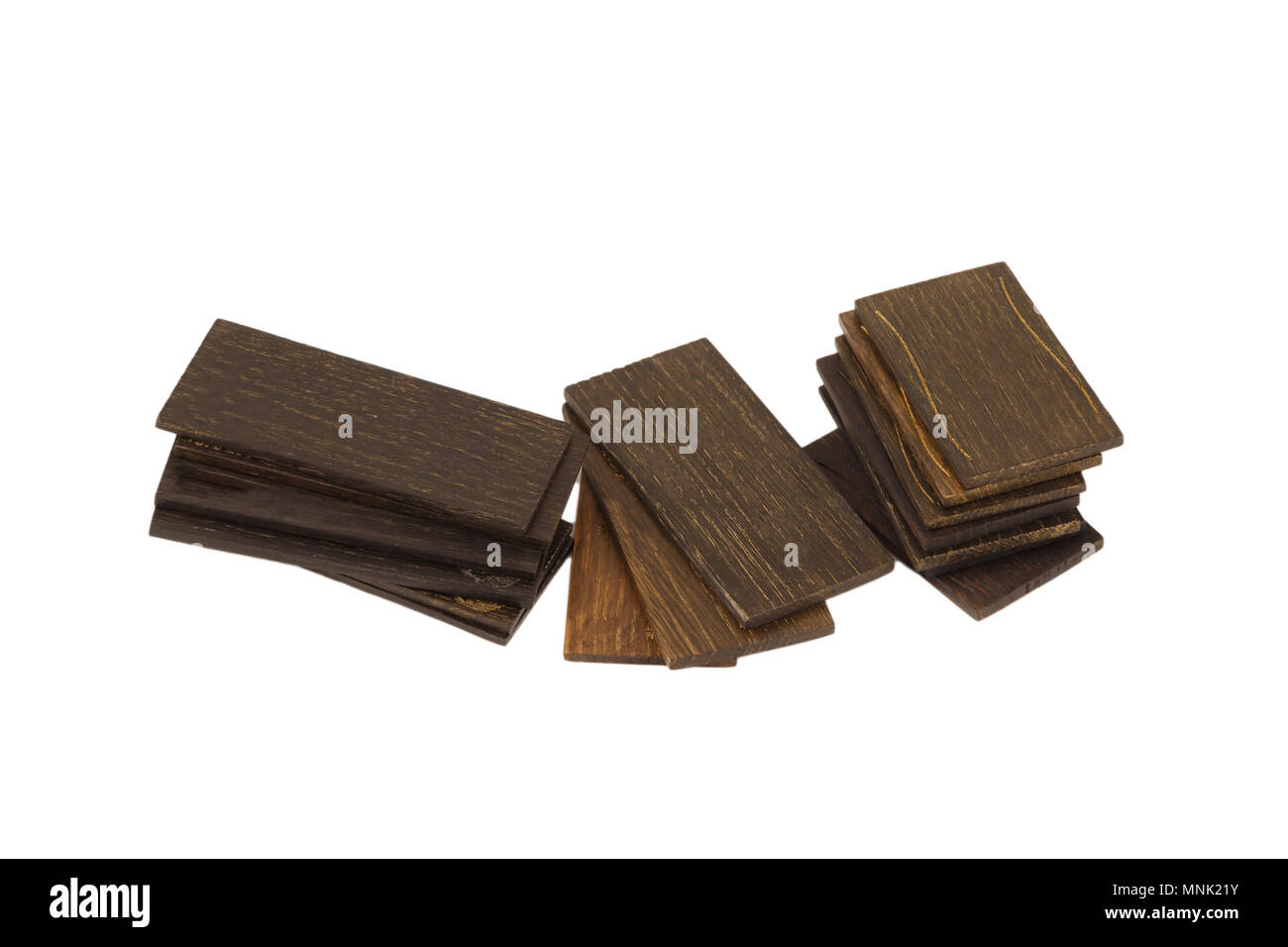 Wooden business cards on white background, old tree Stock Photo - Alamy