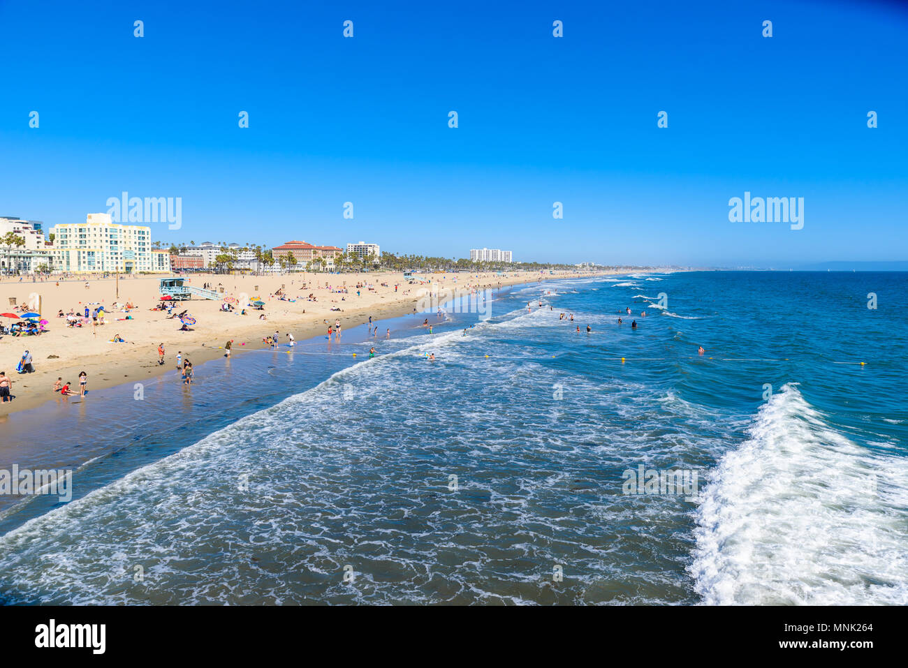 Santa Monica Beach, Los Angeles, California, USA Stock Photo - Alamy
