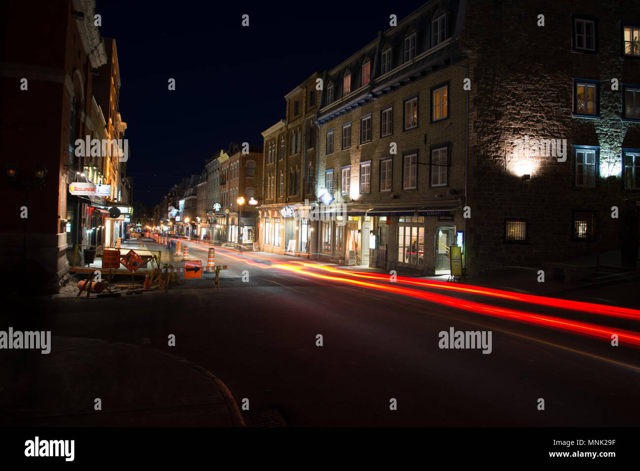 Old Quebec City Night Photographs Stock Photo - Alamy