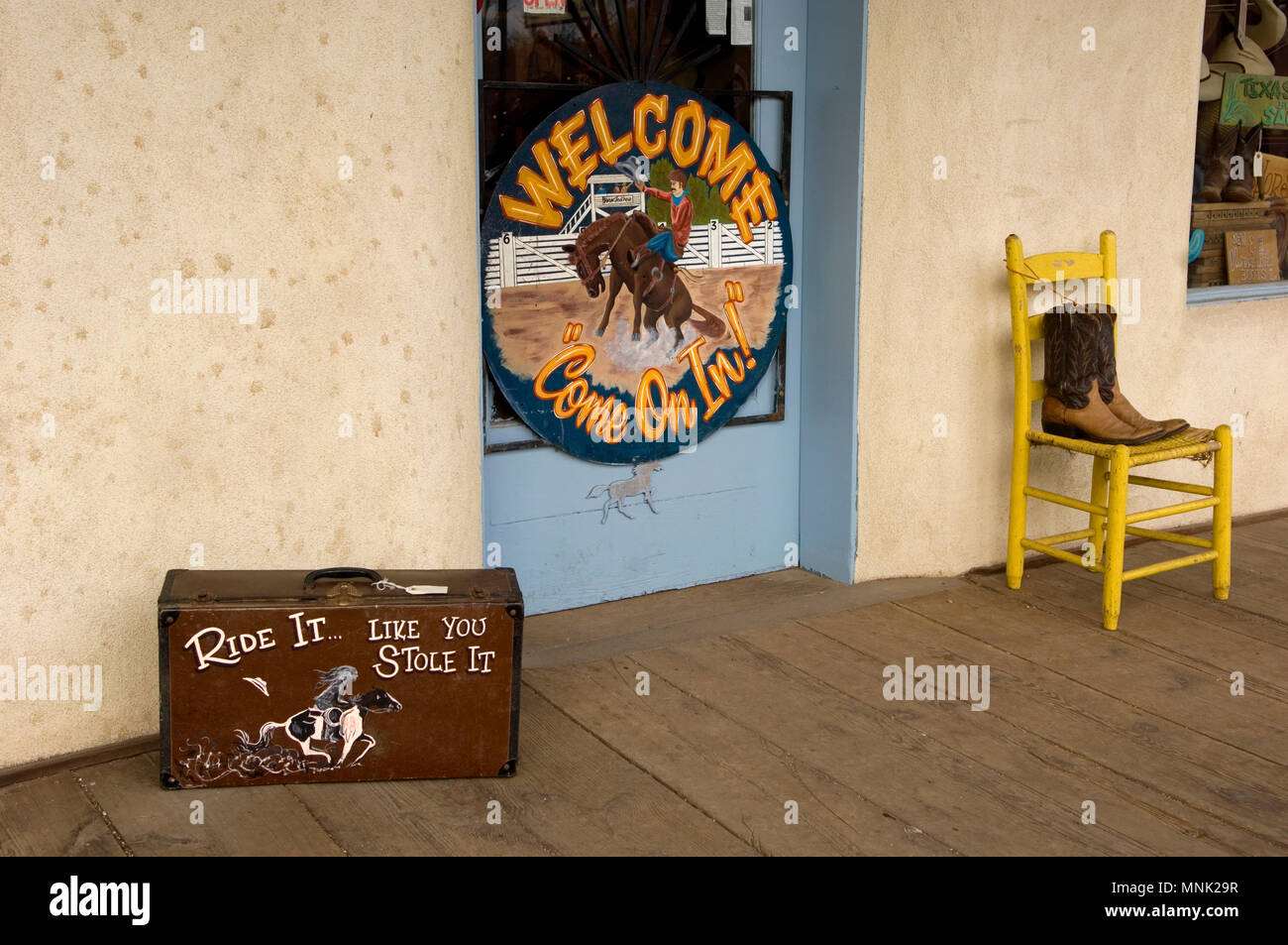 Western shop Storefront in old town Albuquerque, NM Stock Photo - Alamy