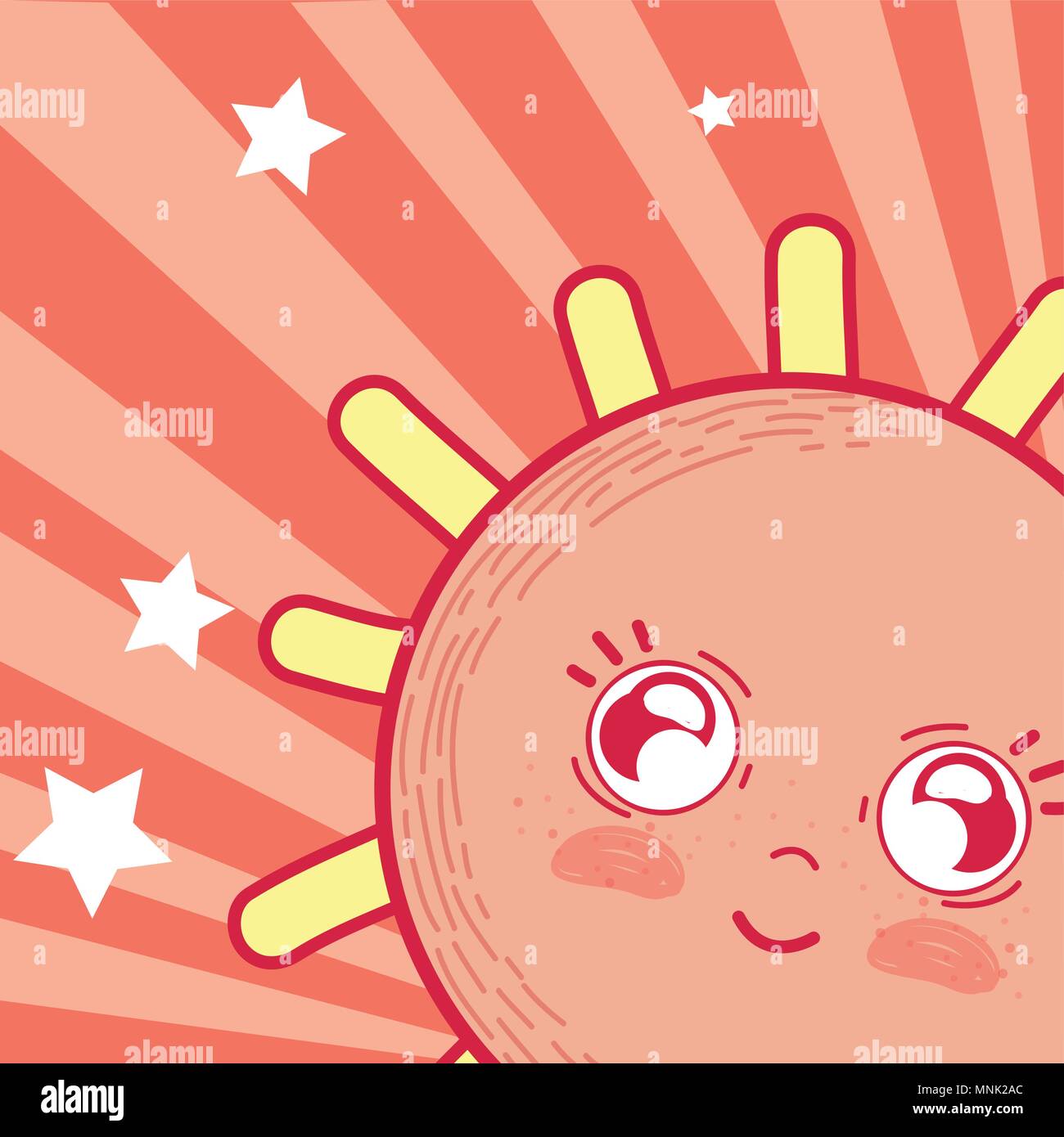 Cute sun cartoon Stock Vector Image & Art - Alamy