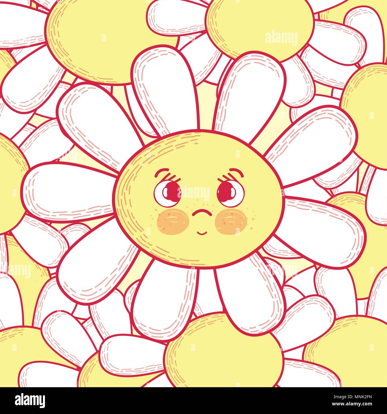 Beautiful flower cartoon Stock Vector Image & Art - Alamy