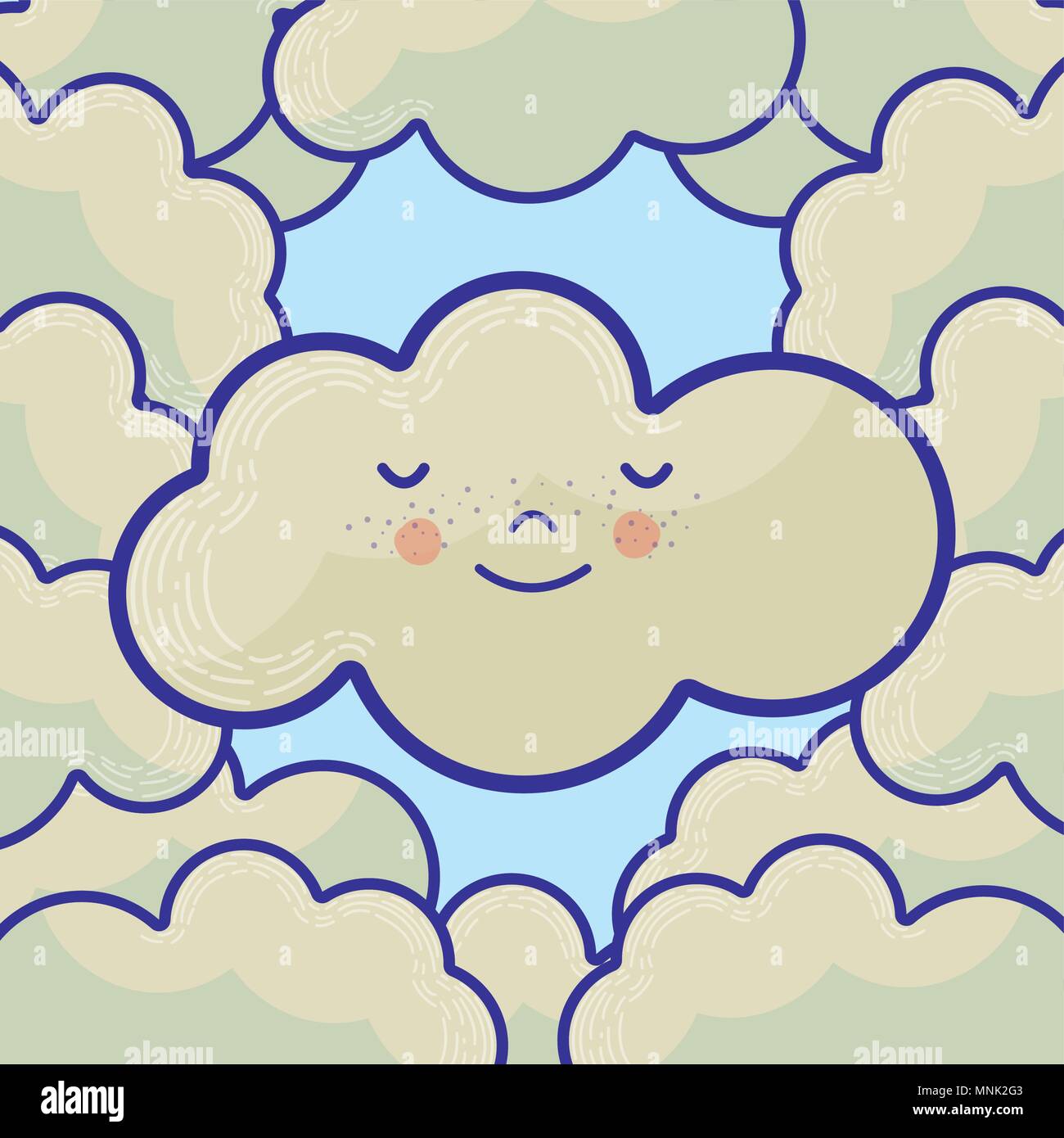 Cute cloud cartoons Stock Vector Image & Art - Alamy