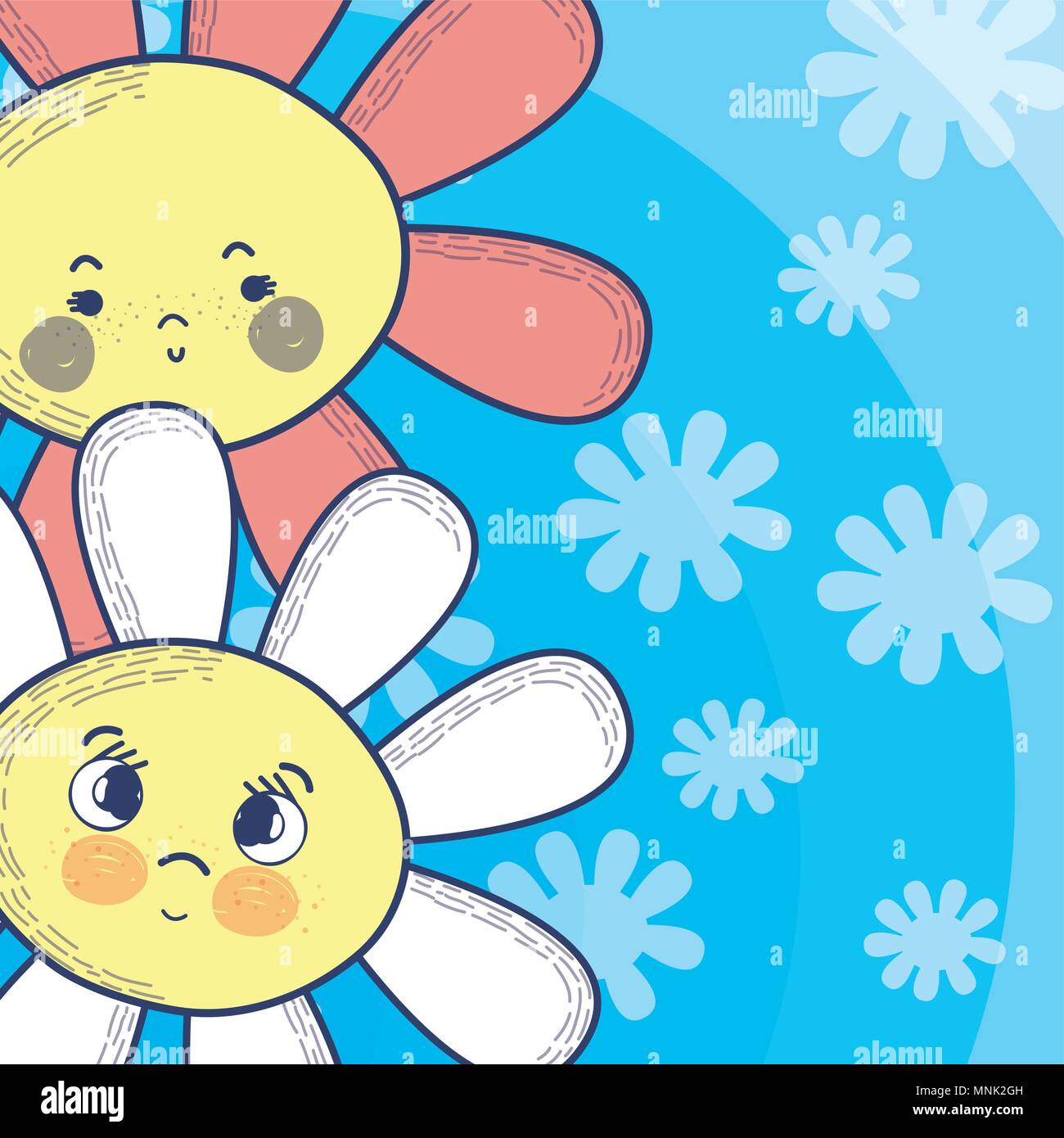 Cute flowers cartoons Stock Vector Image & Art - Alamy