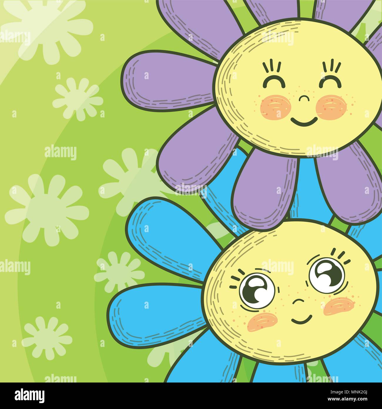 Cute flowers cartoons Stock Vector Image & Art - Alamy