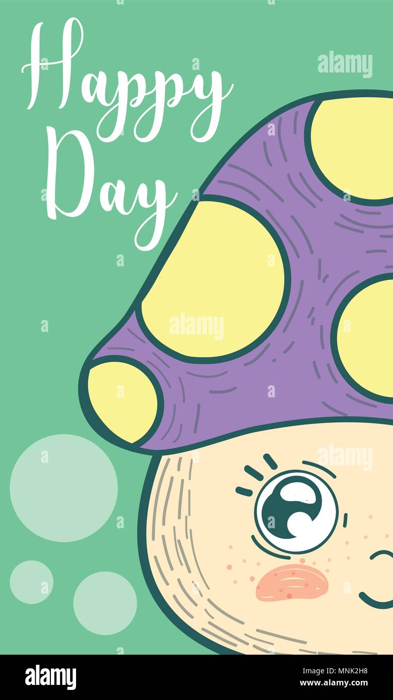 Cute happy day card Stock Vector Image & Art - Alamy