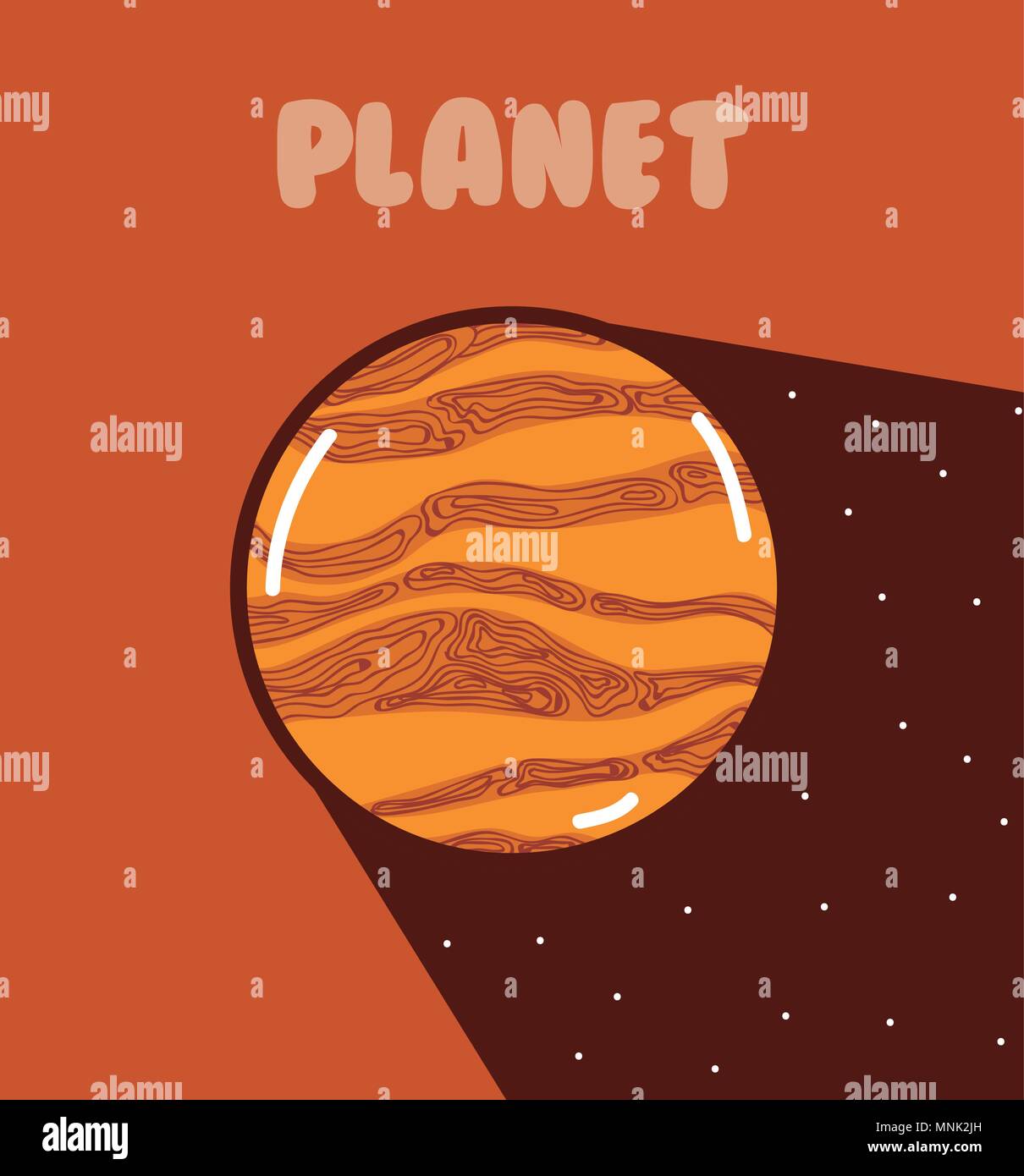 Starfield and jupiter Stock Vector Images - Alamy