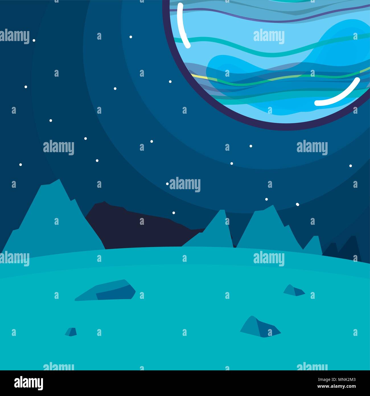 Pluto planet seen from ground Stock Vector Image & Art - Alamy