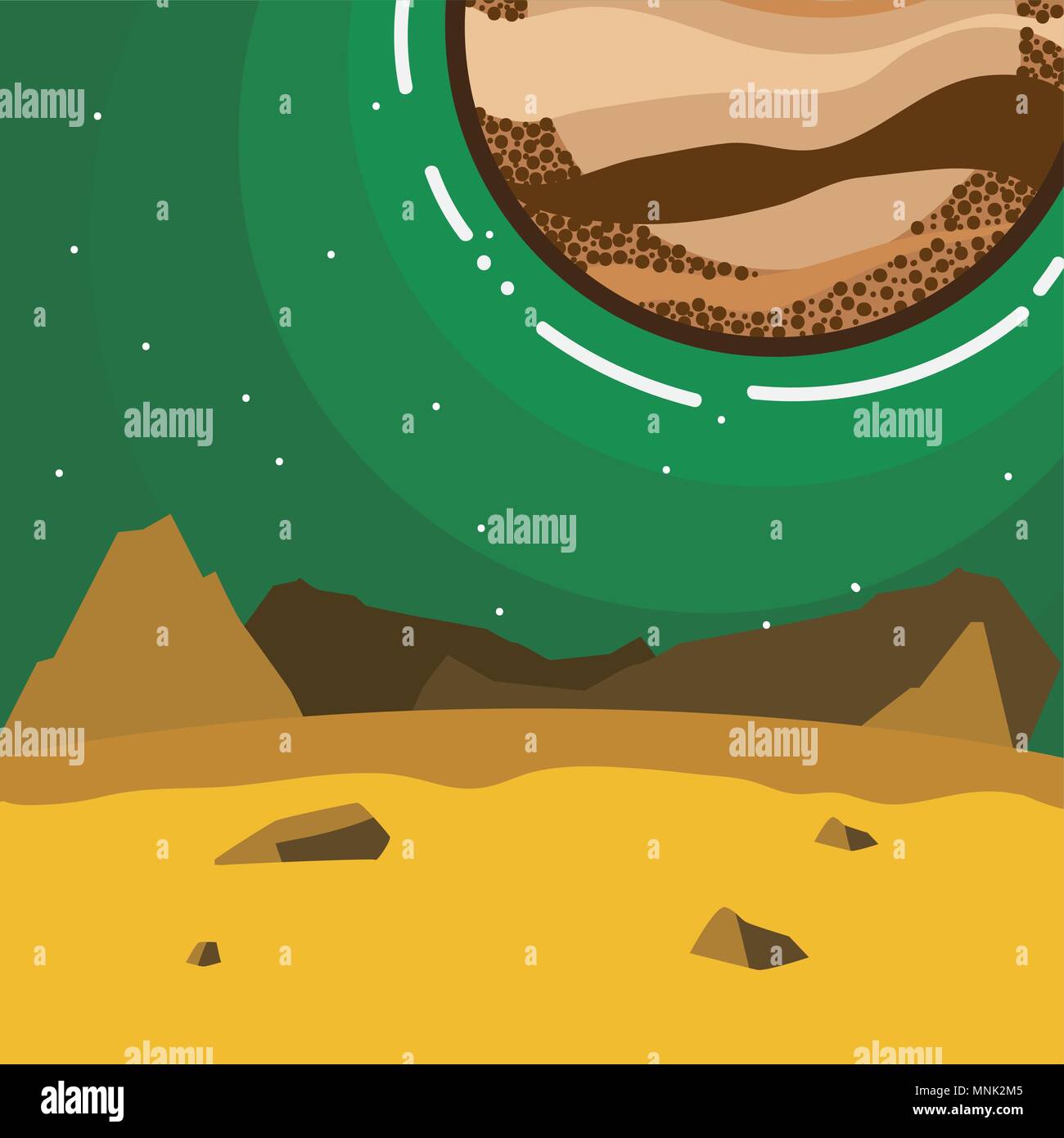 Venus planet seen from ground Stock Vector Image & Art - Alamy