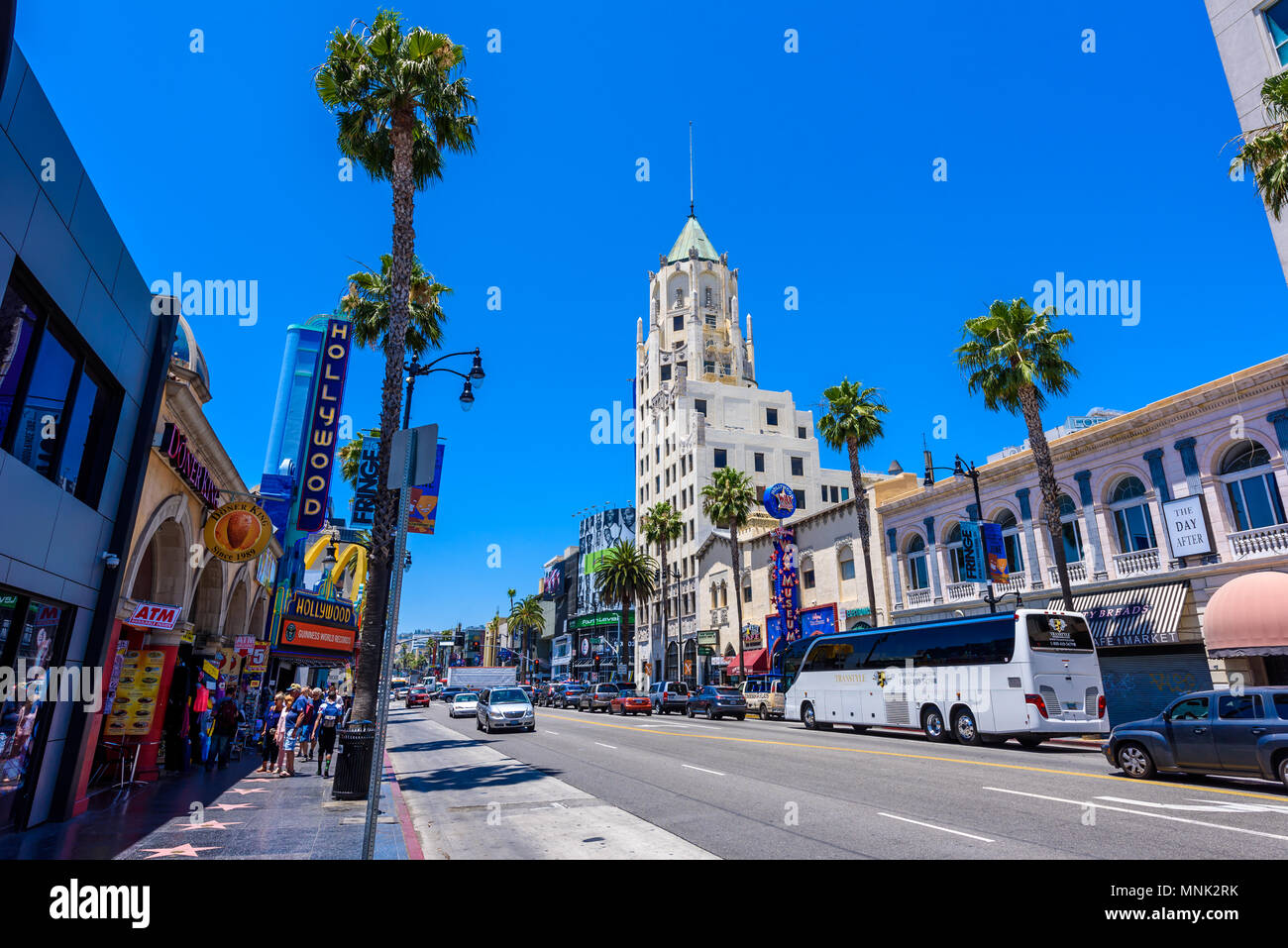 Hollywood walk of fame sign hi-res stock photography and images - Alamy