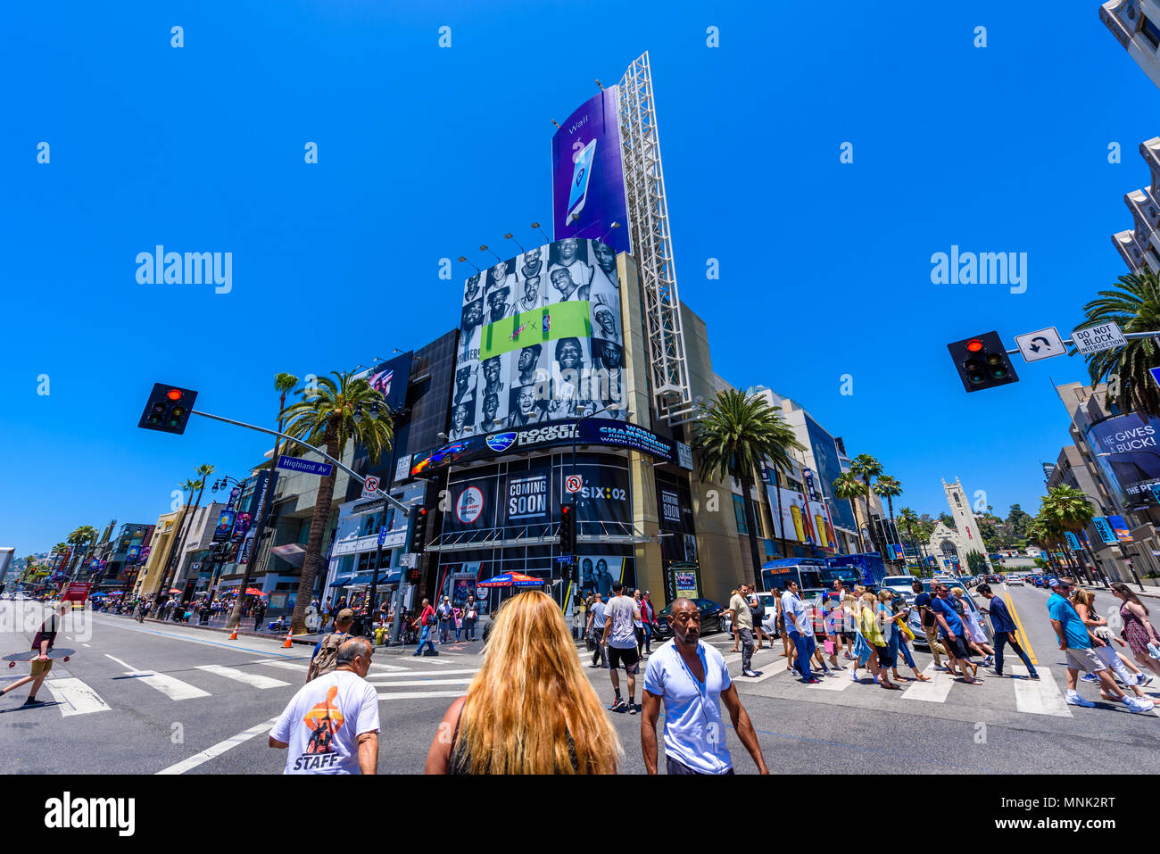 Hollywood walk of fame sign hi-res stock photography and images - Alamy