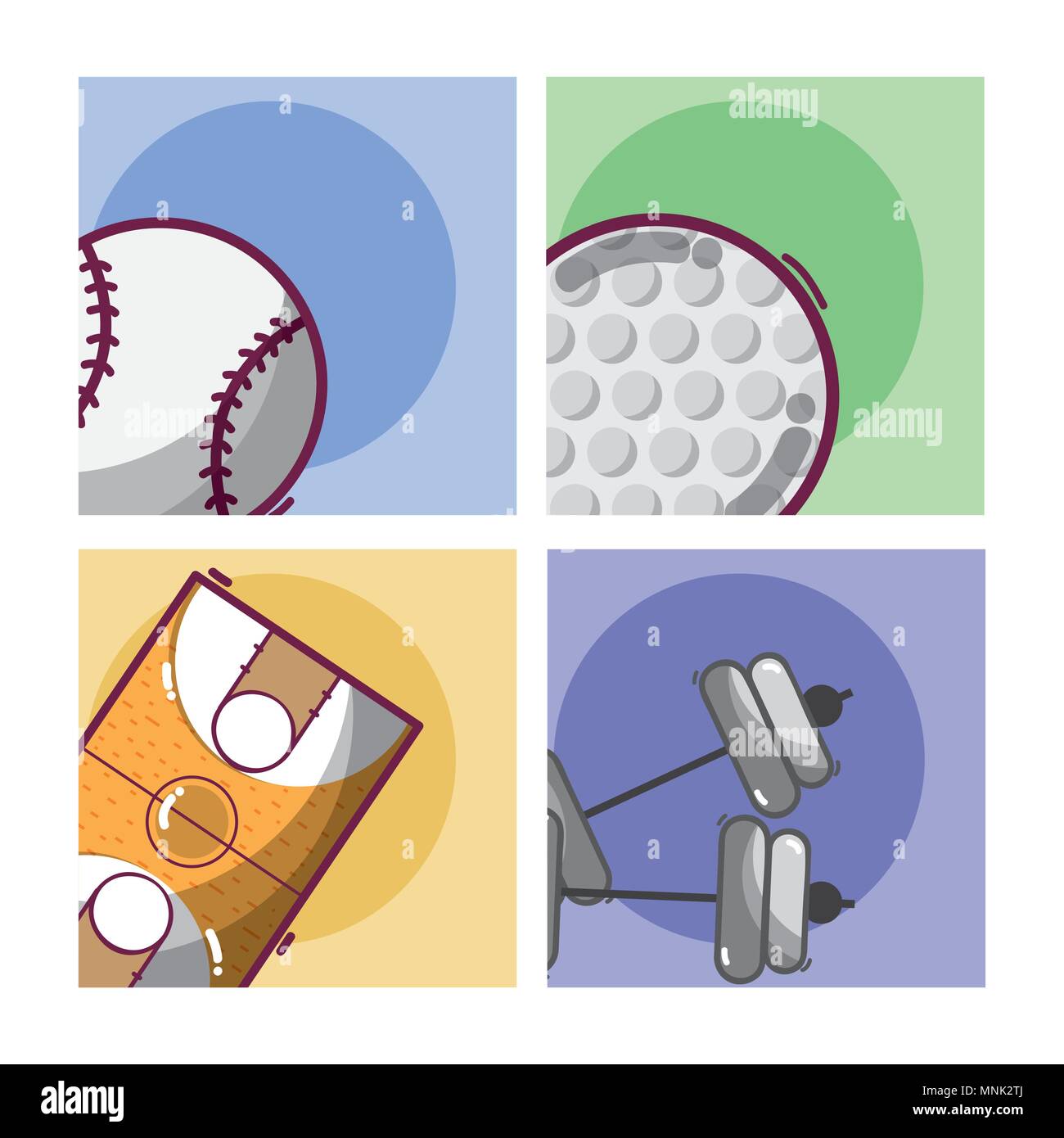 Set of sports equipment Stock Vector Image & Art - Alamy