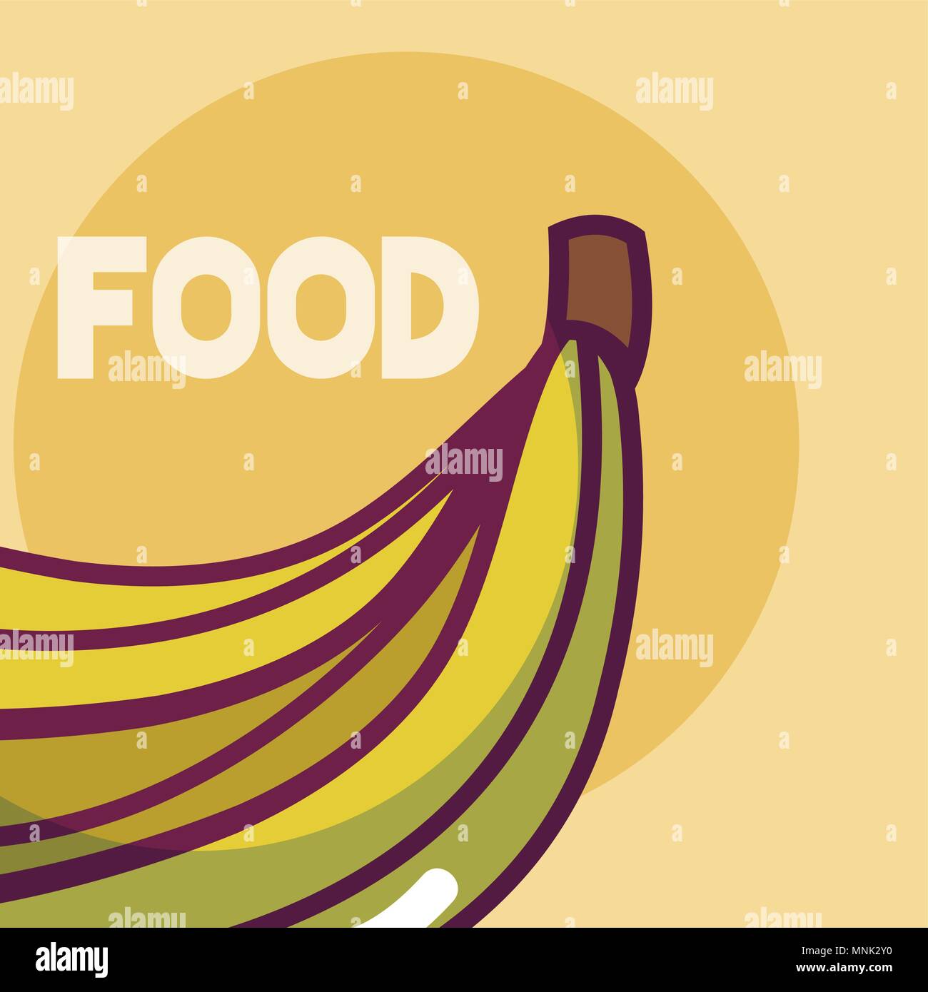 Bananas food cartoon Stock Vector Image & Art - Alamy