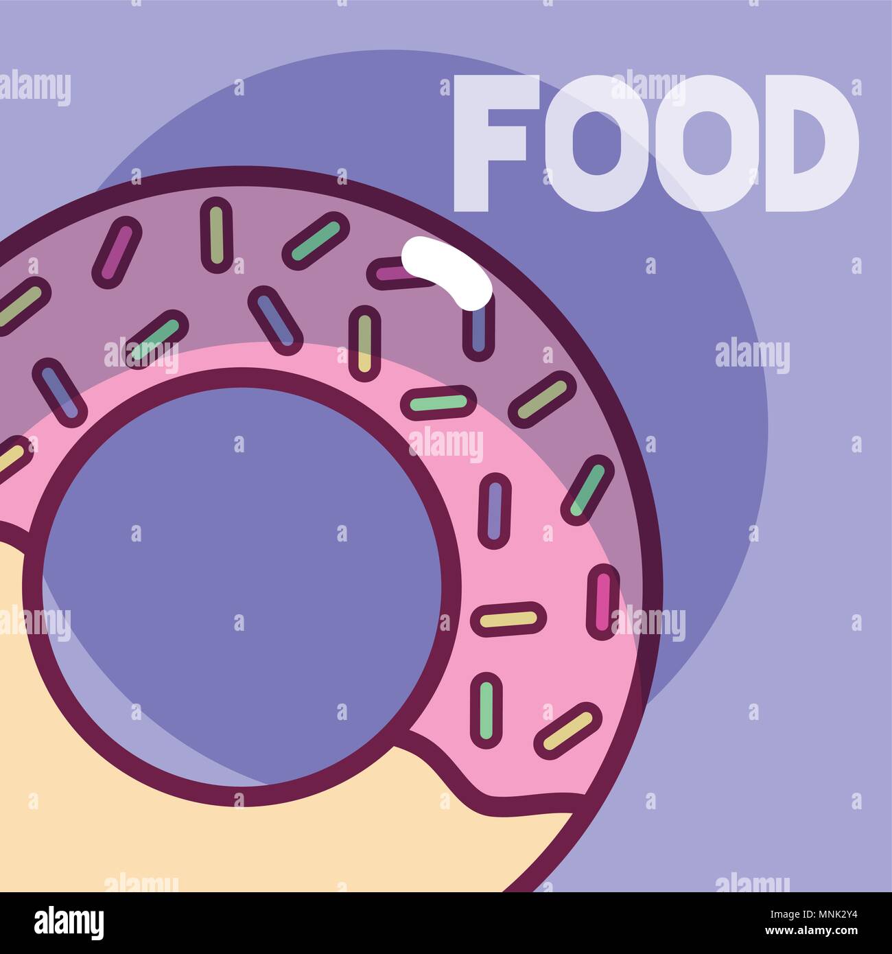 Donut food cartoon Stock Vector Image & Art - Alamy