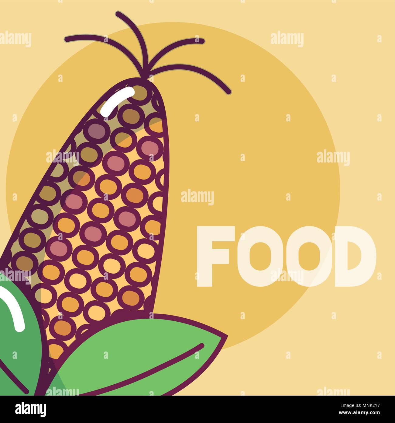 Corn food cartoon Stock Vector Image & Art - Alamy
