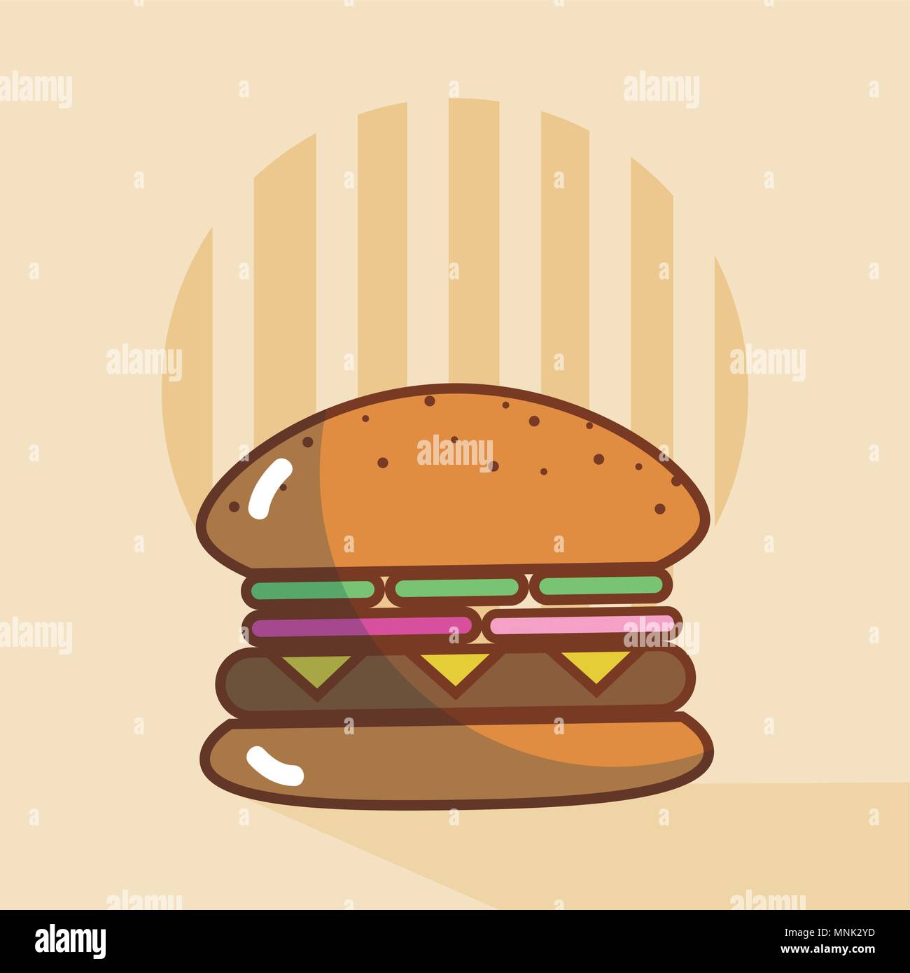 Hamburger food cartoon Stock Vector Image & Art - Alamy