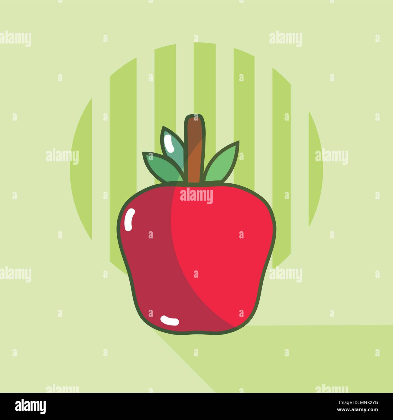 Apple food cartoon Stock Vector Image & Art - Alamy