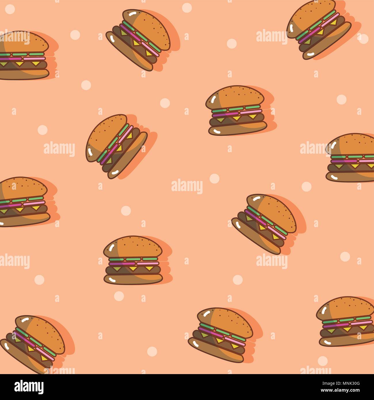 Hamburger pattern background Stock Vector Image & Art - Alamy