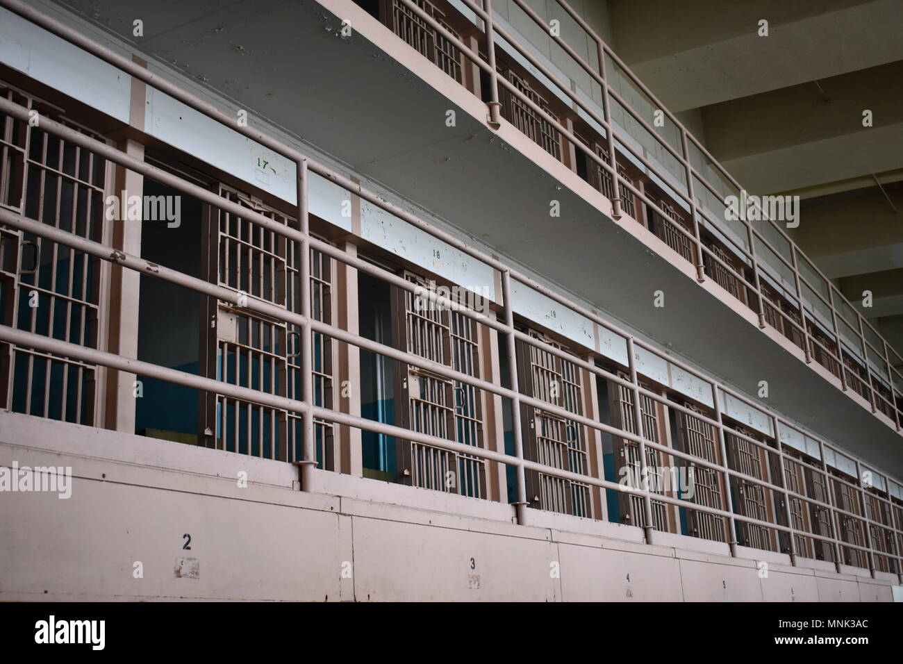 The famous Alcatraz's cells, San Francisco Stock Photo - Alamy