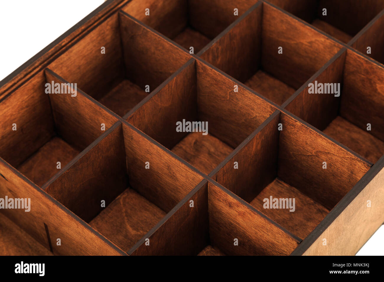 Old wooden box isolated on white background Stock Photo - Alamy