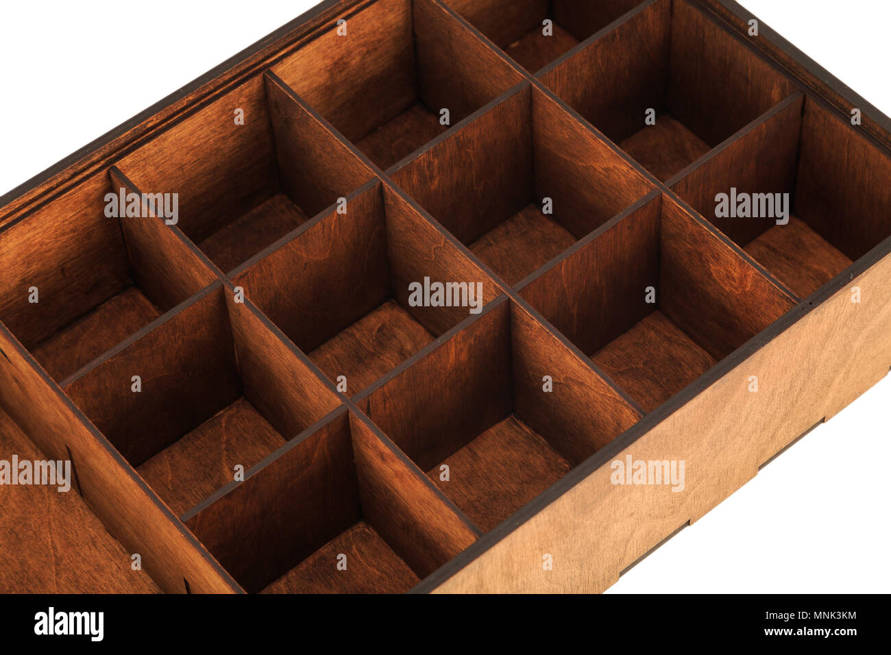 Old wooden box isolated on white background Stock Photo - Alamy