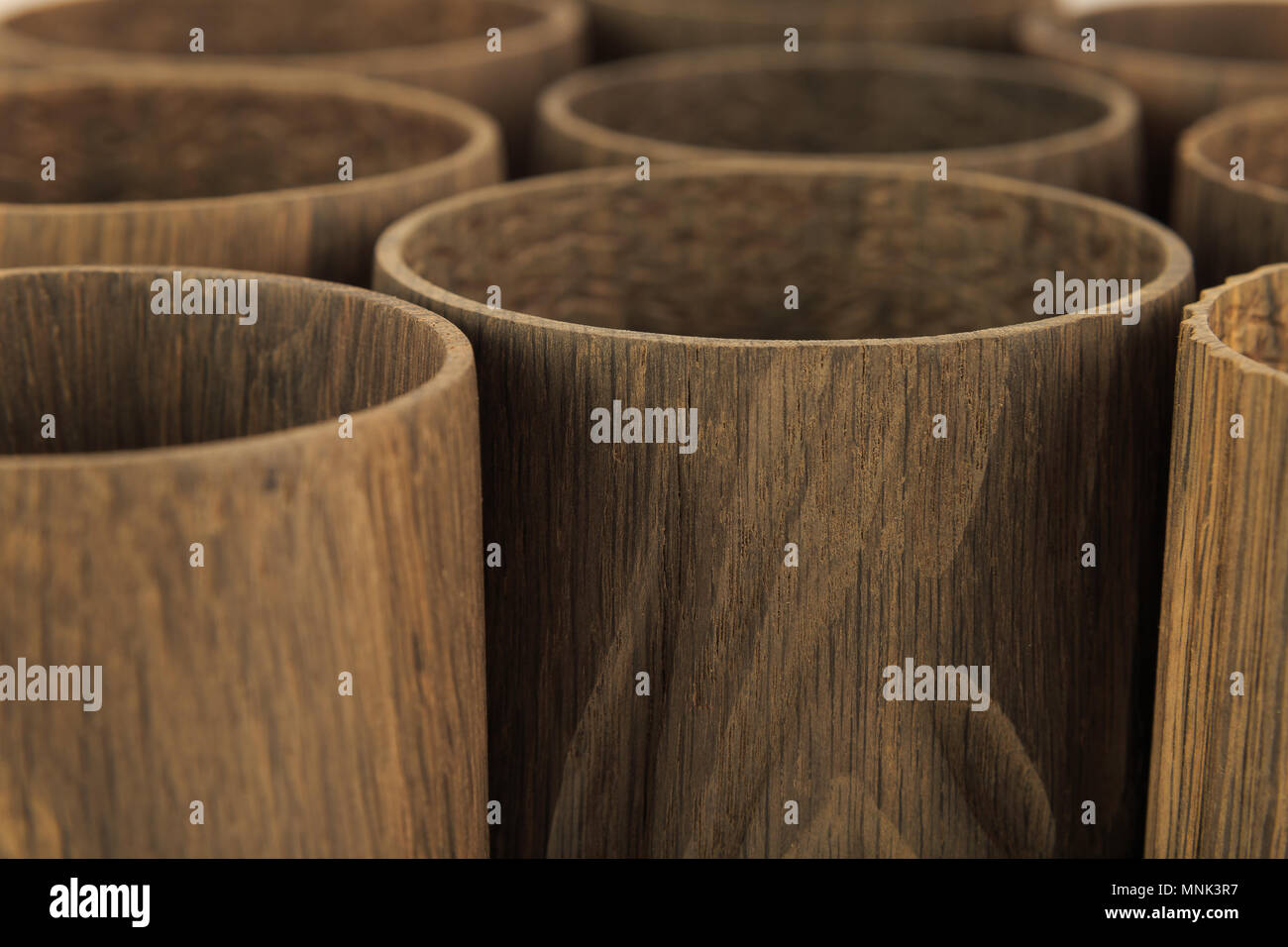 Many cups of wood, wooden background texture of a tree Stock Photo - Alamy