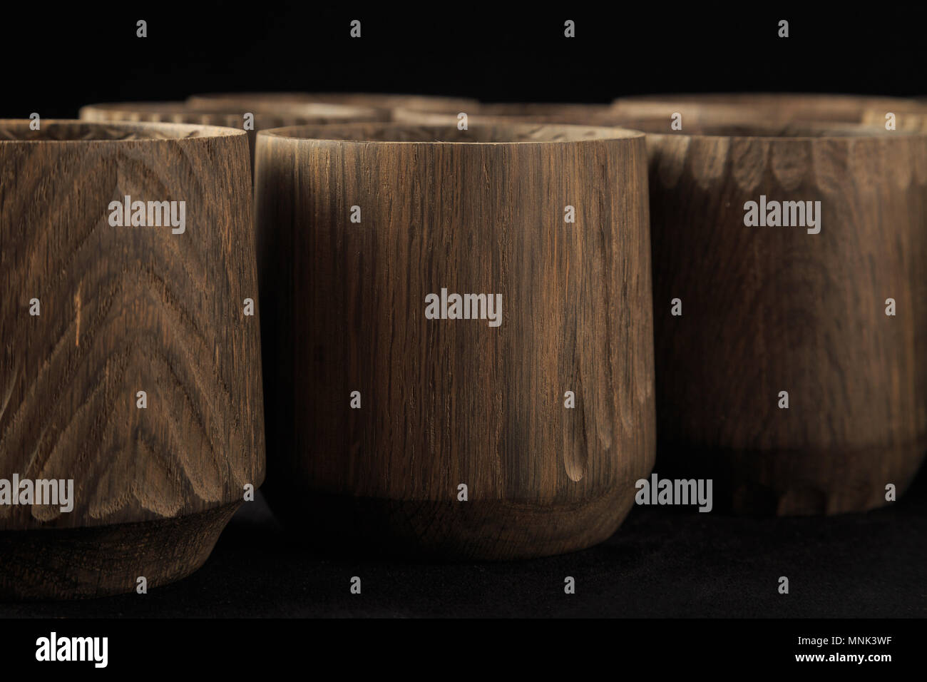 Many cups of wood, wooden background texture of a tree Stock Photo - Alamy