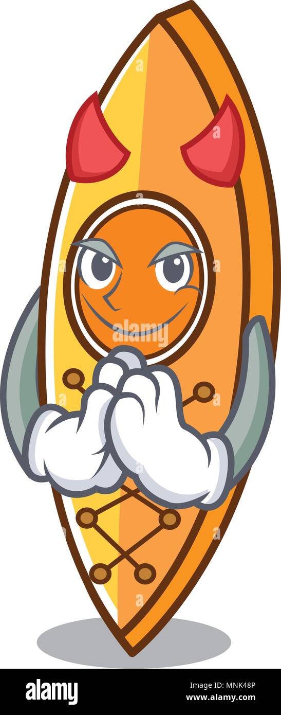 Devil canoe mascot cartoon style vector illustration Stock Vector Image ...