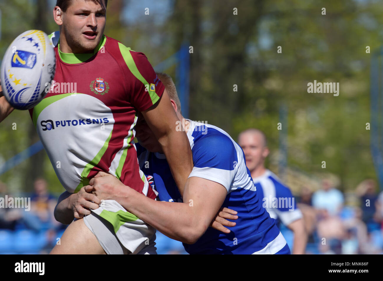 St. Petersburg, Russia - May 12, 2018: Match RC Baltrex, Lithuania vs ...