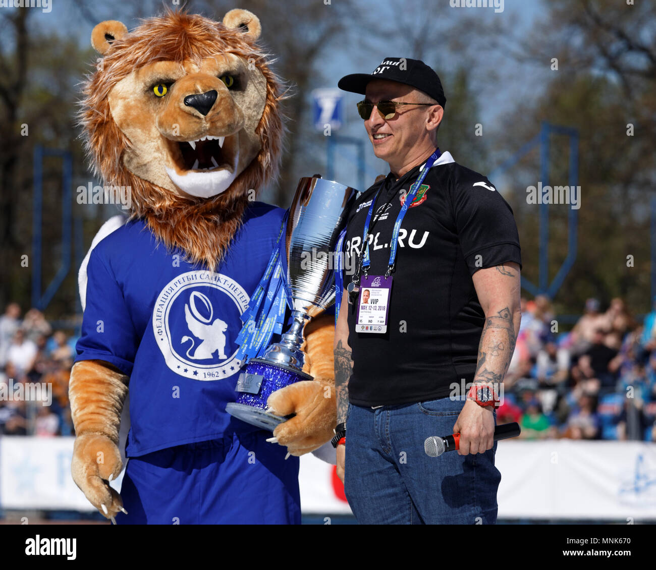 St. Petersburg, Russia - May 12, 2018: Russian actor, director and ...