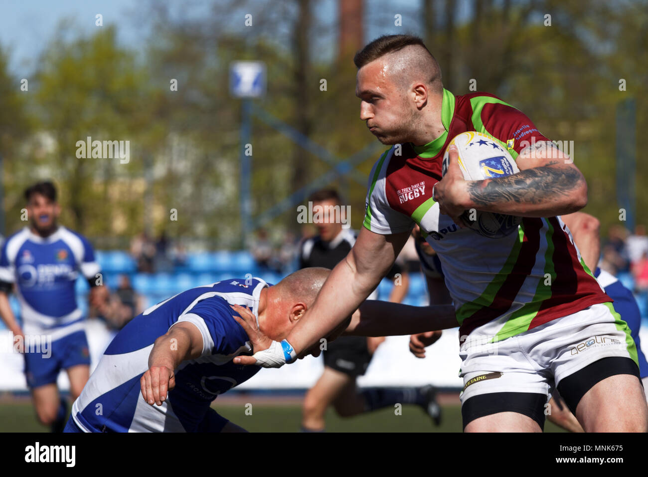 St. Petersburg, Russia - May 12, 2018: Match RC Baltrex, Lithuania vs ...