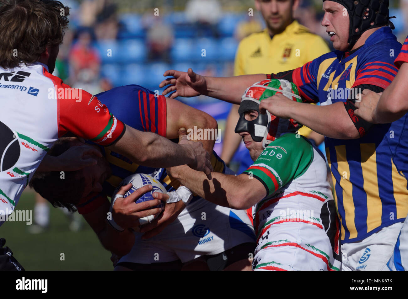 St. Petersburg, Russia - May 12, 2018: Match RC Hernani, Spain vs RC ...