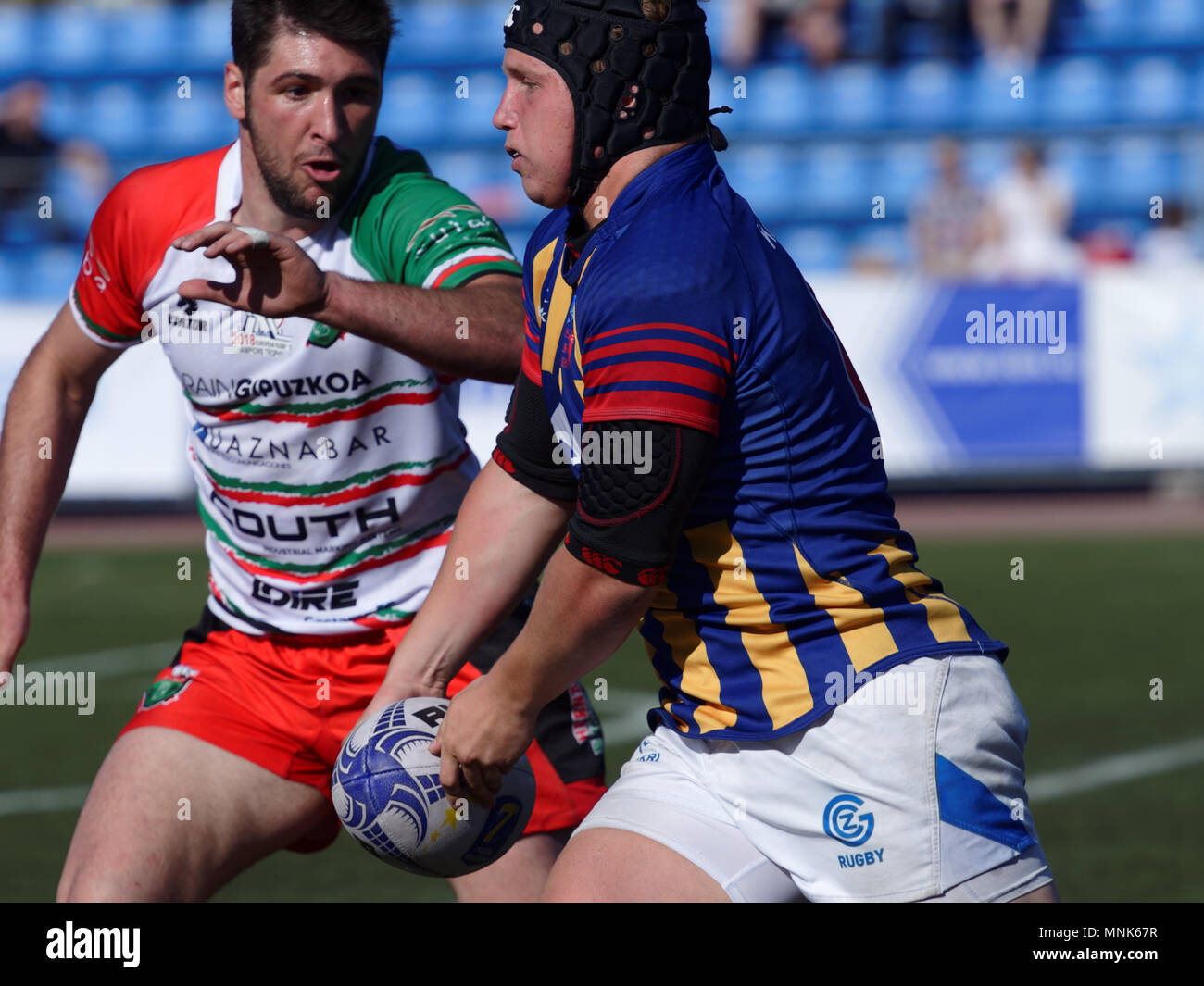 St. Petersburg, Russia - May 12, 2018: Match RC Hernani, Spain vs RC ...