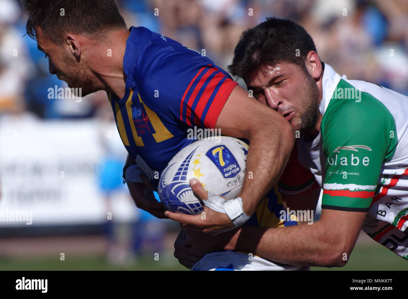 St. Petersburg, Russia - May 12, 2018: Match RC Hernani, Spain vs RC ...