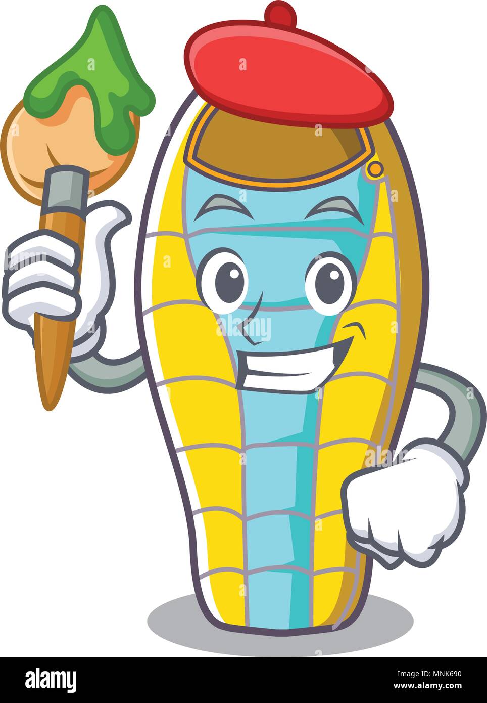 Artist sleeping bad character cartoon Stock Vector Image & Art - Alamy