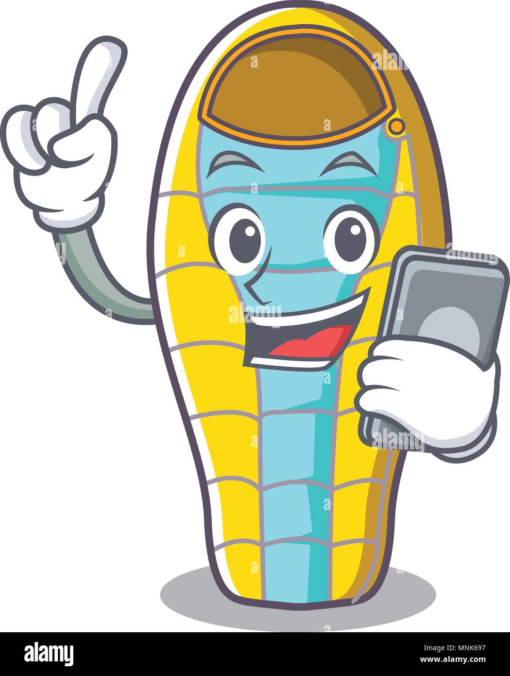 With phone sleeping bad character cartoon Stock Vector Image & Art - Alamy