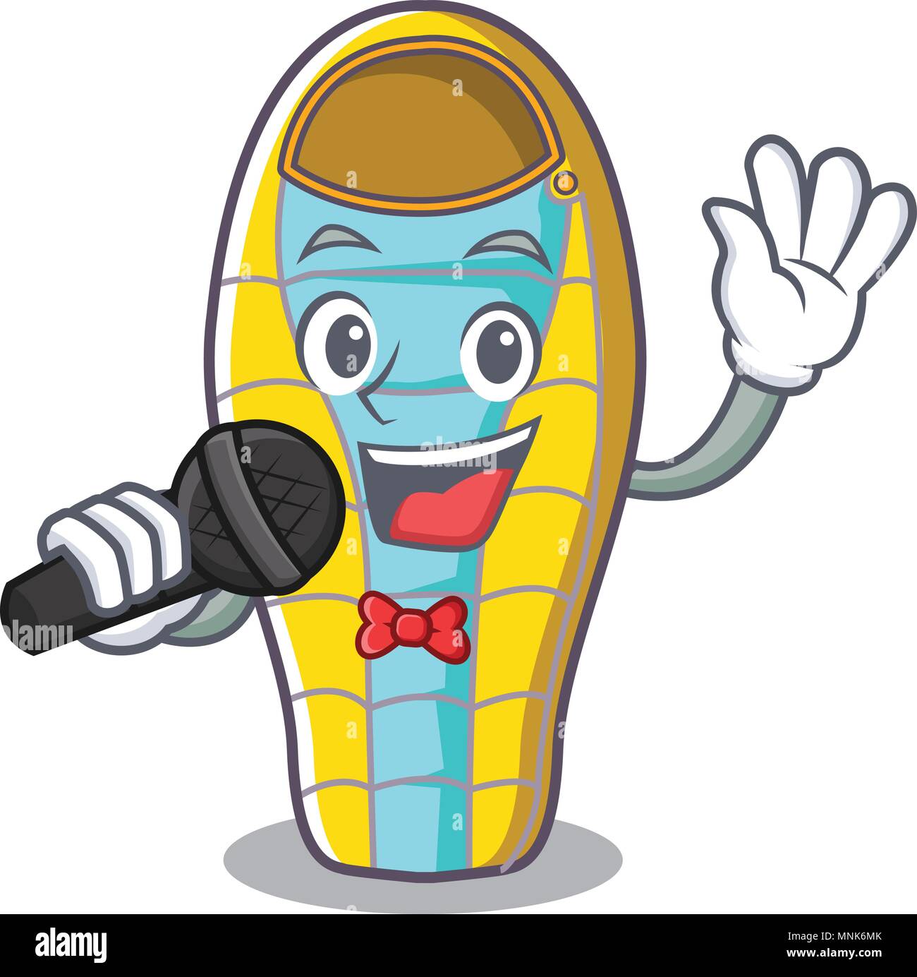 Singing sleeping bad mascot cartoon Stock Vector Image & Art - Alamy