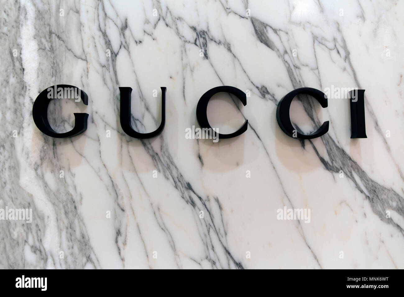 Interior of gucci shop hi-res stock photography and images - Alamy