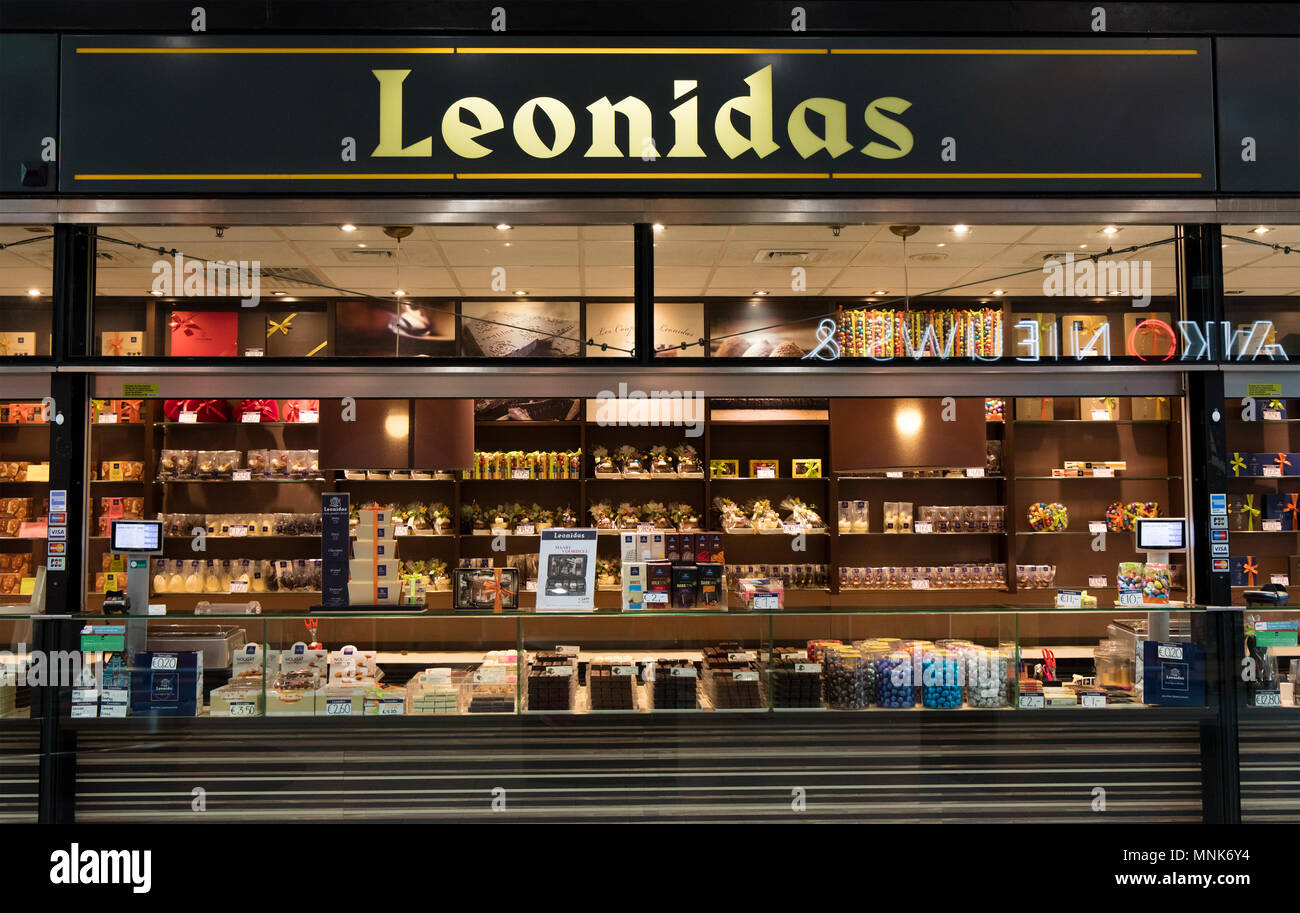 Amsterdam, Netherlands-march 15, 2017: Leonidas store in Amsterdam ...