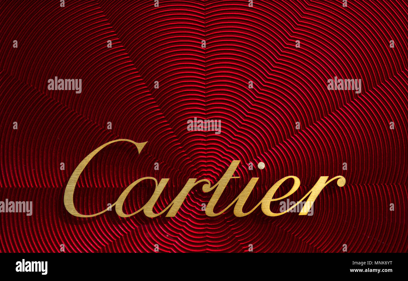 Amsterdam, Netherlands-march 5, 2017: Letters cartier on a display ...