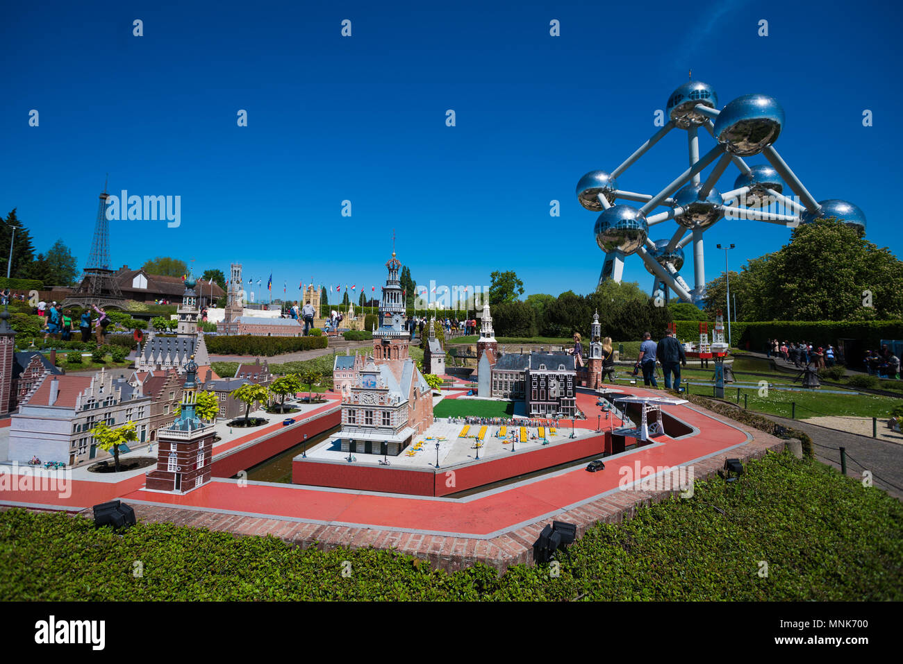 BRUSSELS, BELGIUM - 05 MAY 2018: Mini Europe is a miniature models of ...