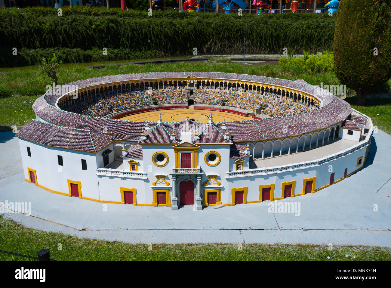 BRUSSELS, BELGIUM - 05 MAY 2018: Miniatures at the park Mini Europe ...