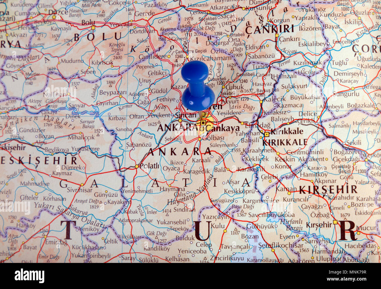 Map of ankara hi-res stock photography and images - Alamy