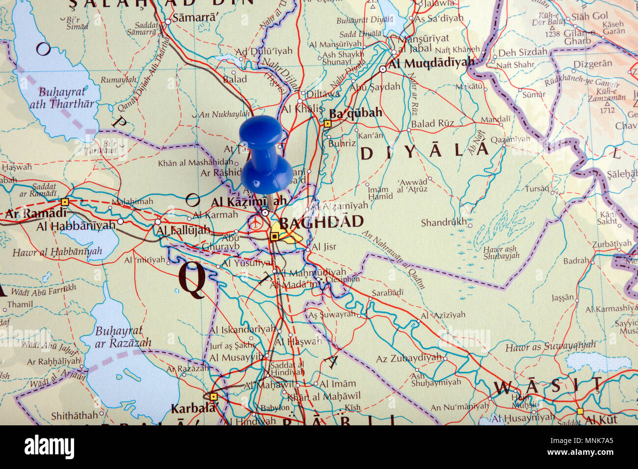 Map of baghdad hi-res stock photography and images - Alamy