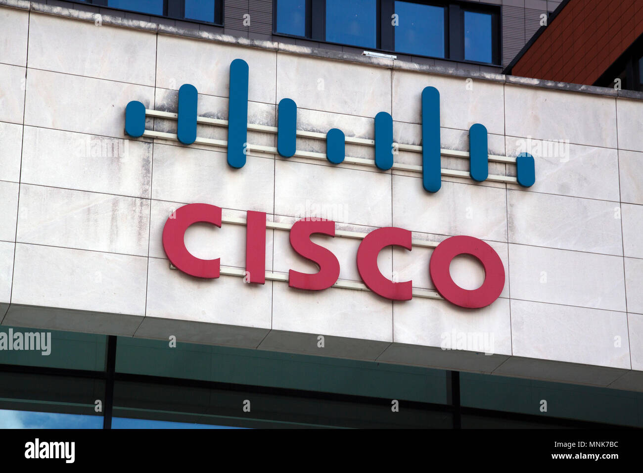 Amsterdam, Netherlands-august 14, 2016: letters Cisco on a wall Stock ...