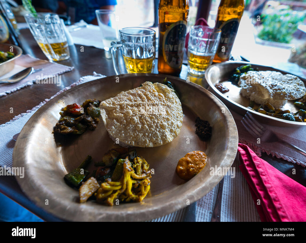 Everest local beer, nepali traditional food, Patan Museum, Durbar Marg ...