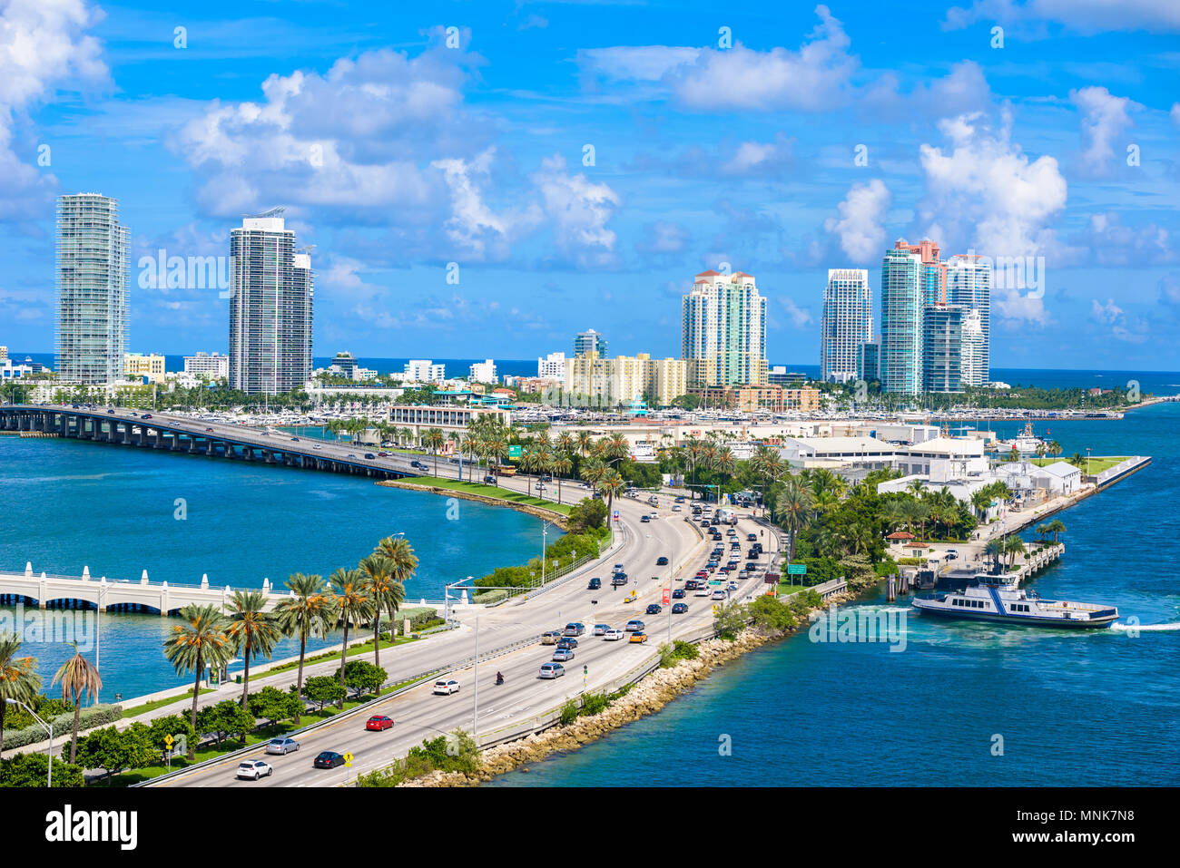 Miami beach aerial hi-res stock photography and images - Alamy