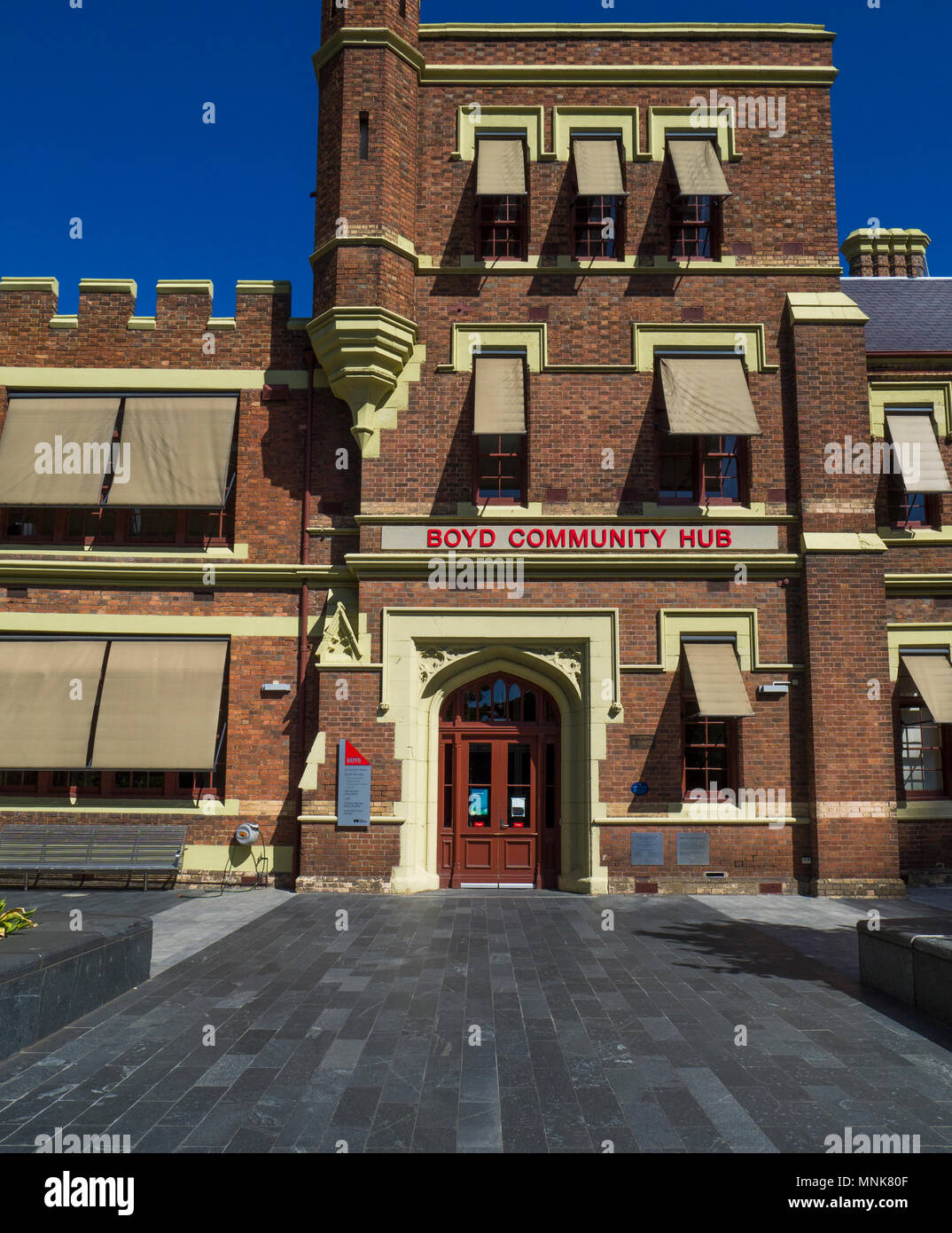 Exterior of the Boyd Community Hub, home of the Southbank Library ...